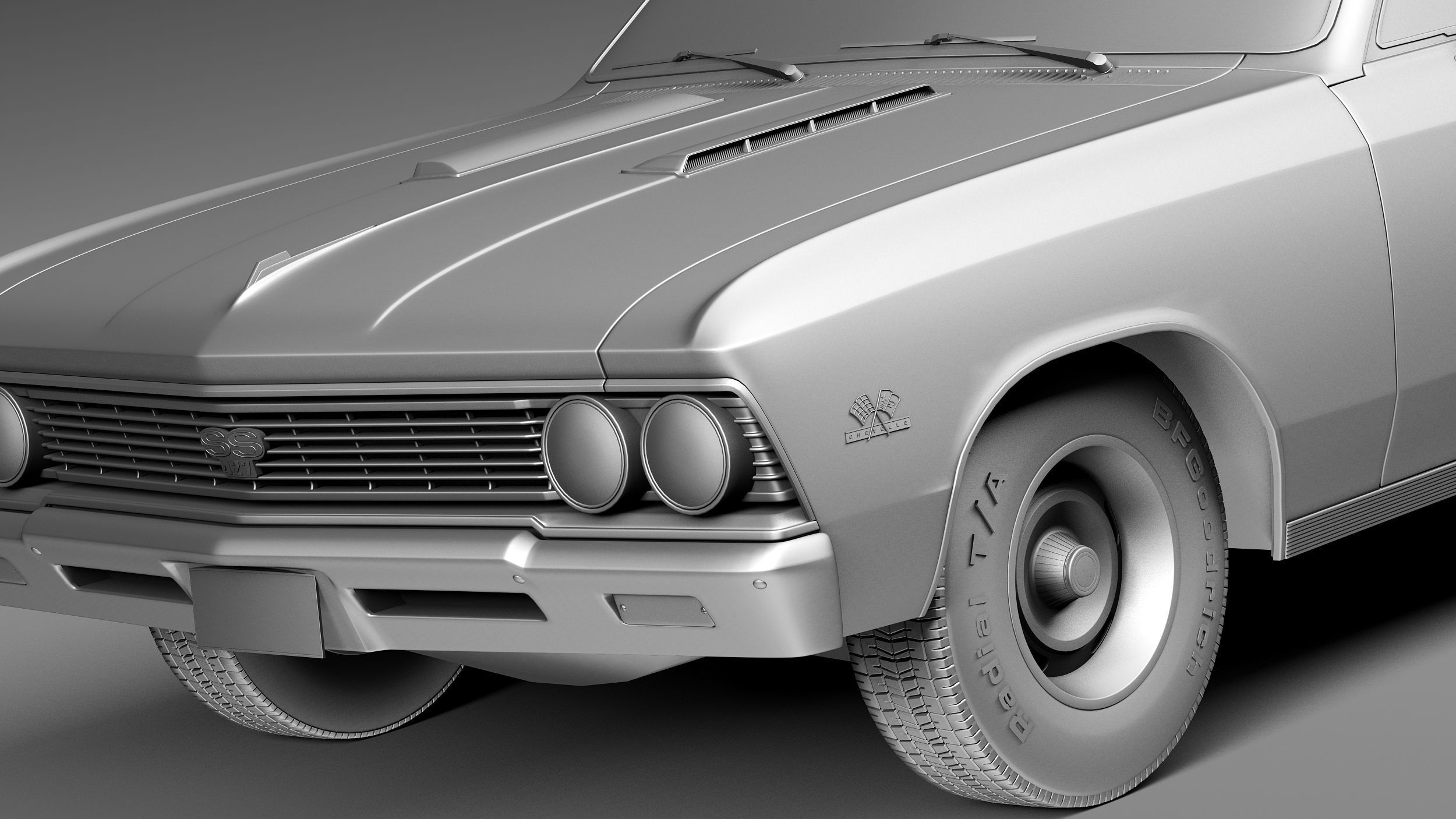 Chevrolet Chevelle SS 1966 3D model | CGTrader