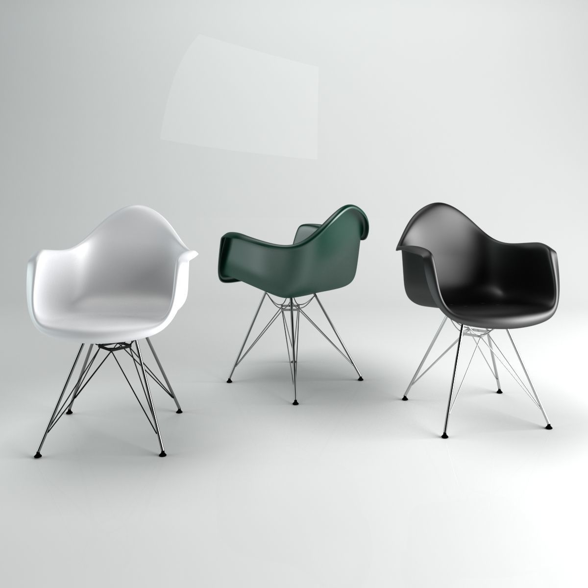 Chair Eames Style DAR 3D model | CGTrader