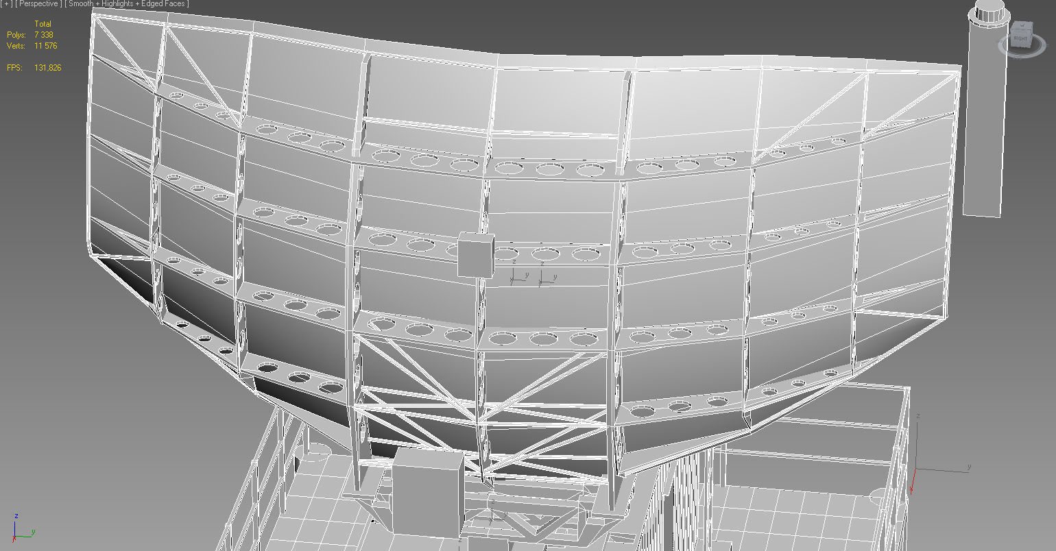 3D model AORL-1AC Aerodrome survey primary radar VR / AR / low-poly ...