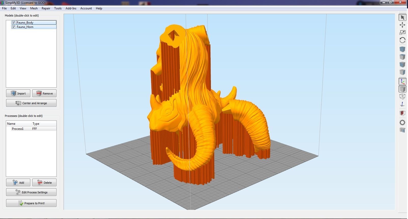 Fauno Pans Labyrinth 3D model 3D printable | CGTrader