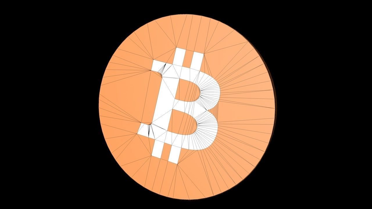 Bitcoin Crypto Currency 3D Logo 3D model | CGTrader