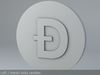 Dogecoin Crypto Currency 3D Logo 3D model | CGTrader