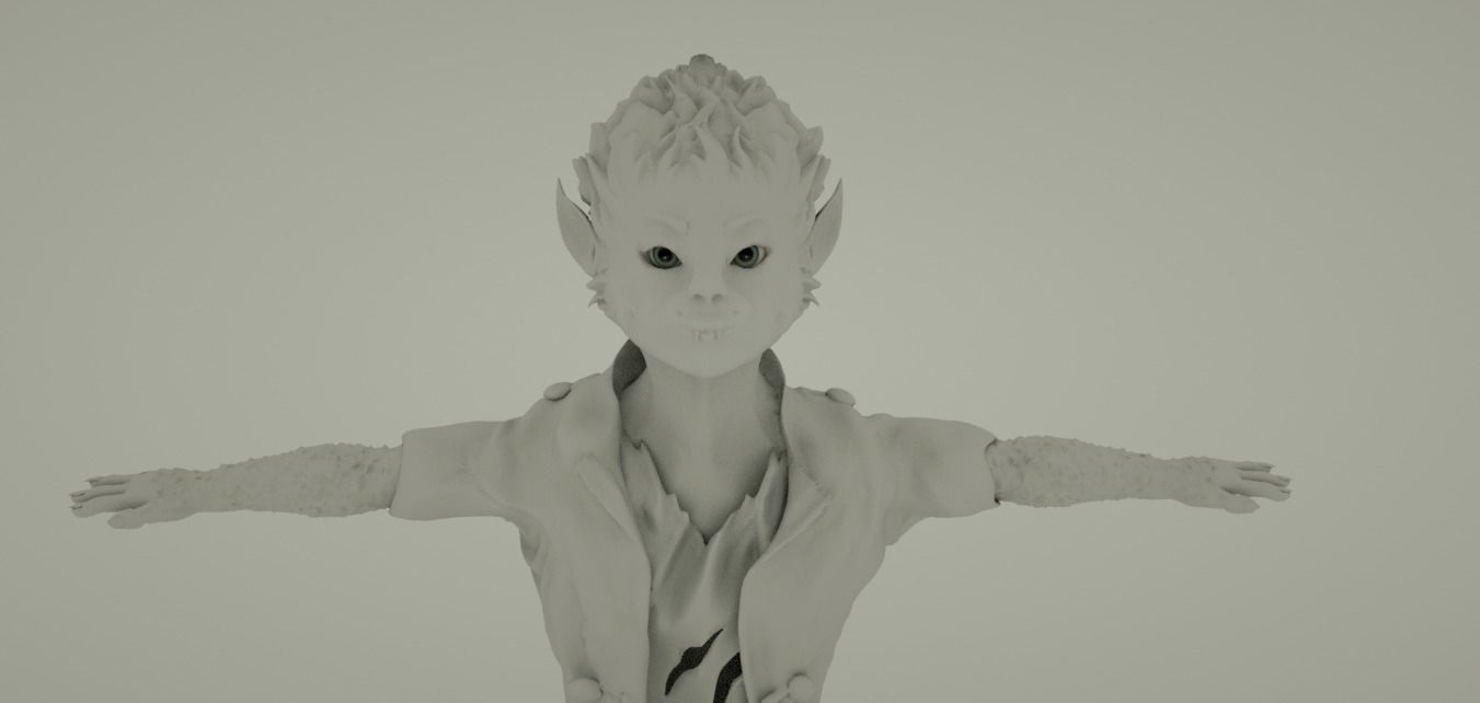 3D model young wolfman VR / AR / low-poly rigged | CGTrader