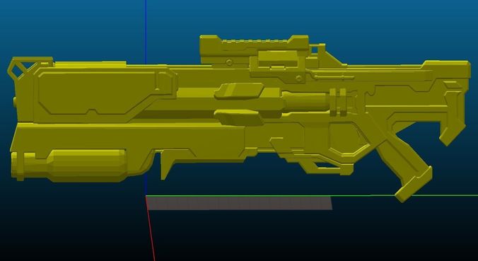 Soldier 76 Strike Commander Morrison Rifle Printable 3D model 3D ...