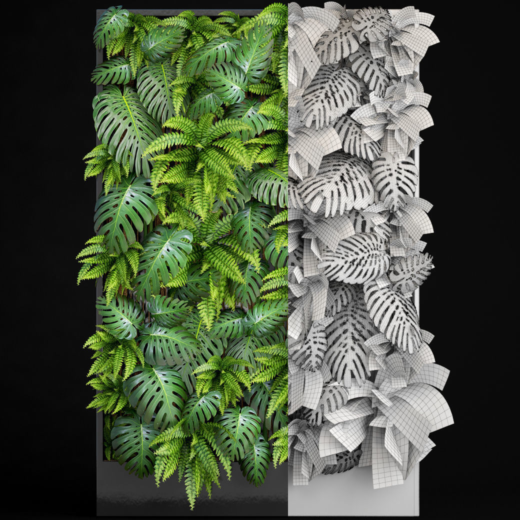 Vertical gardening 3D model | CGTrader