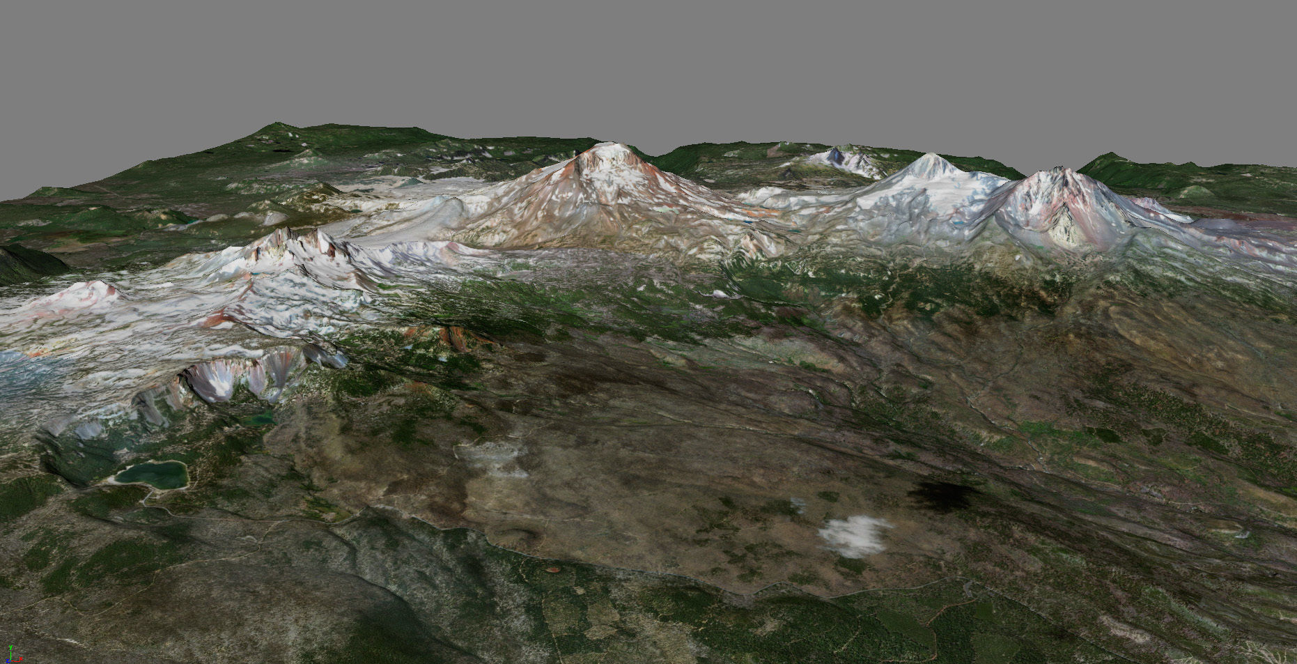 Cascade Mountain Oregon 3D model | CGTrader