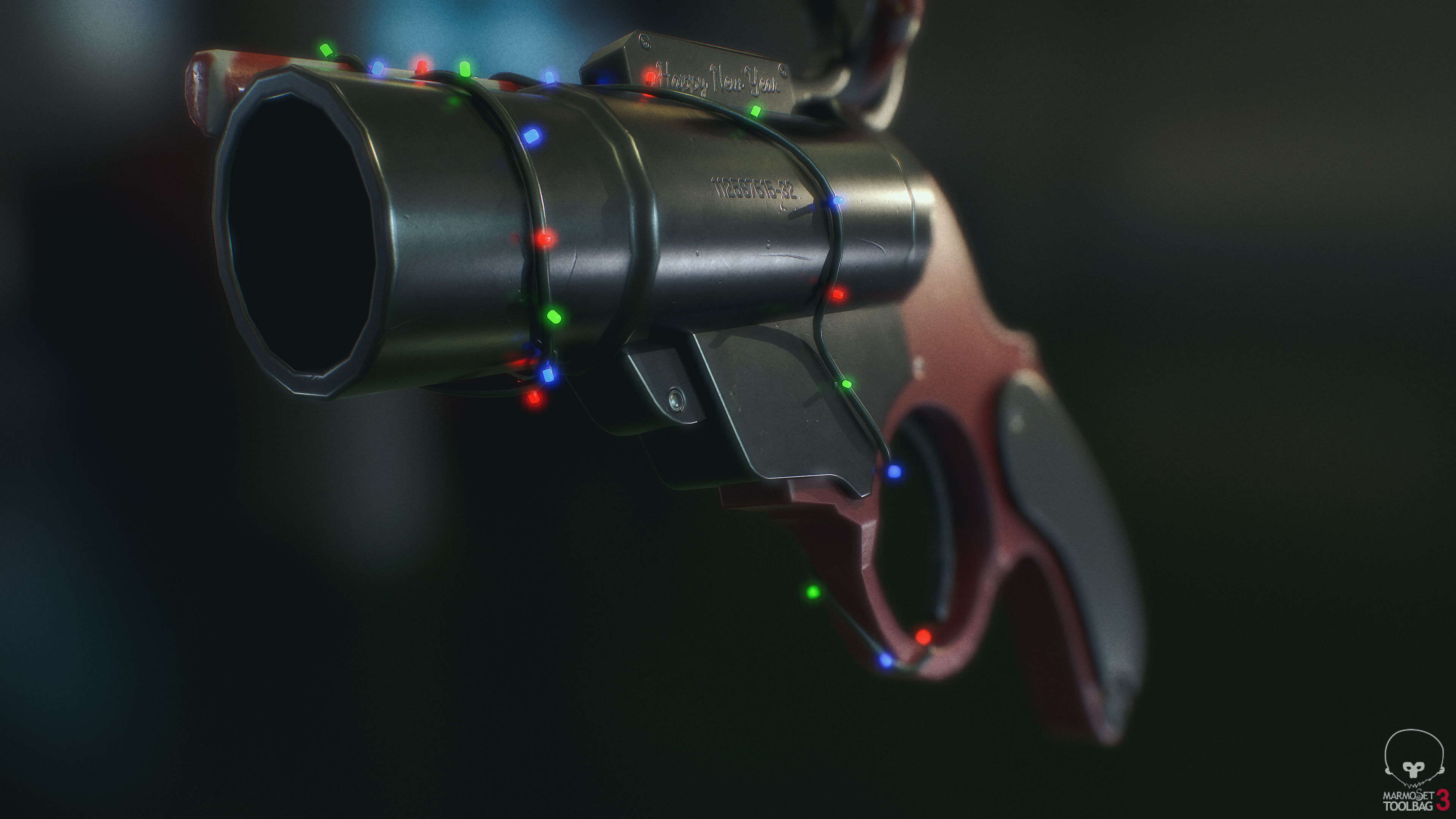 Christmas gun free VR / AR / low-poly 3D model | CGTrader