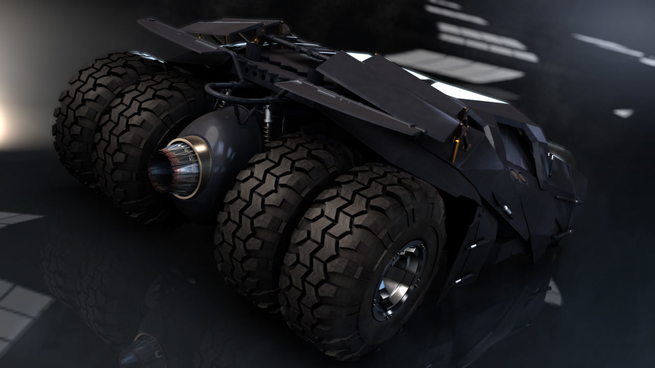 Dark Knight Batmobile 3D model | CGTrader