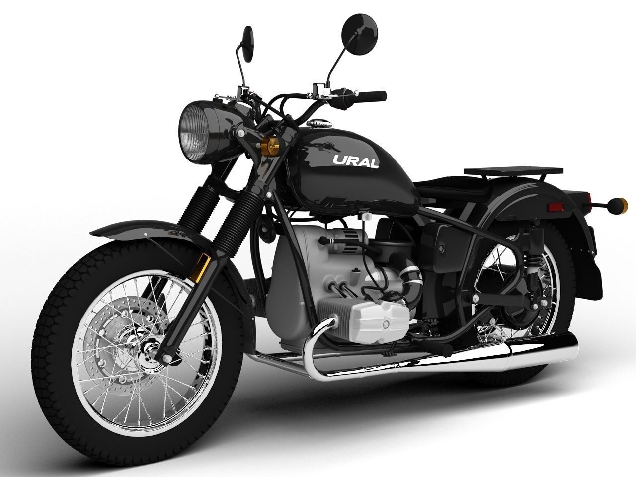 Ural M70 Solo 2014 3D model | CGTrader