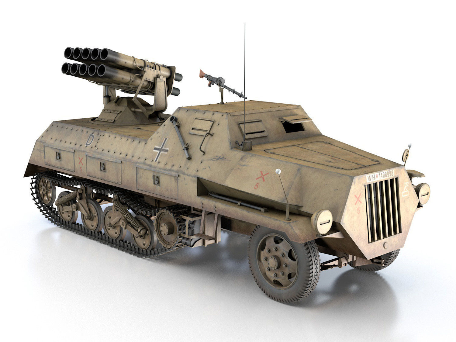 SDKFZ 4 - Panzerwerfer 42 - 7WB 3D model | CGTrader