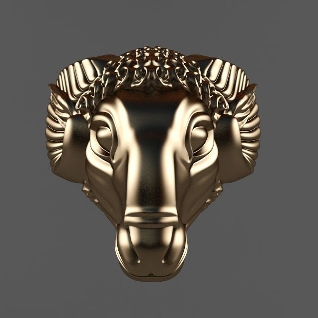 rams head 3D model 3D printable | CGTrader