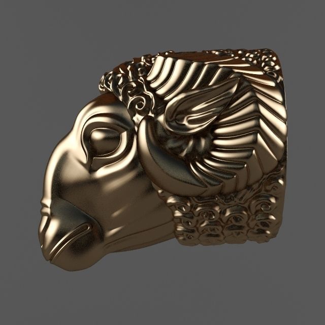rams head 3D model 3D printable | CGTrader