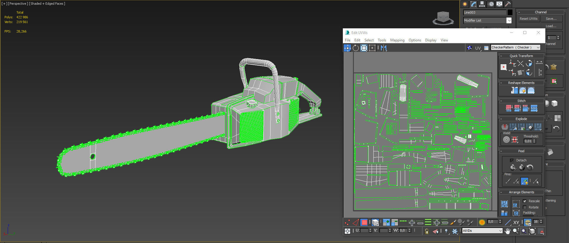 3D model Chainsaw lowpoly VR / AR / low-poly | CGTrader