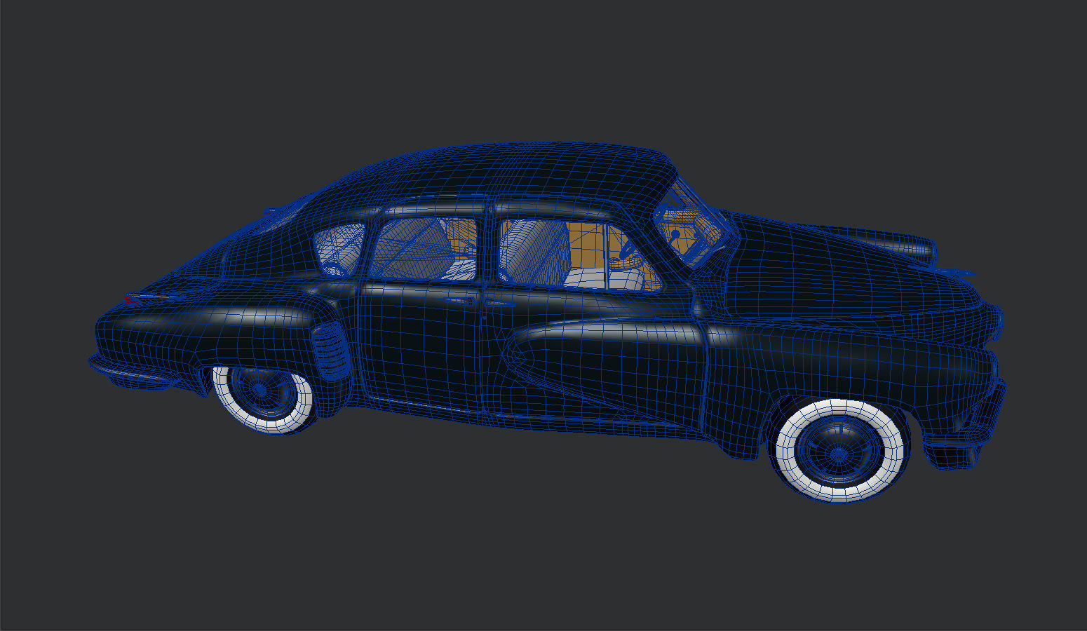 Tucker 48 3D model animated rigged | CGTrader