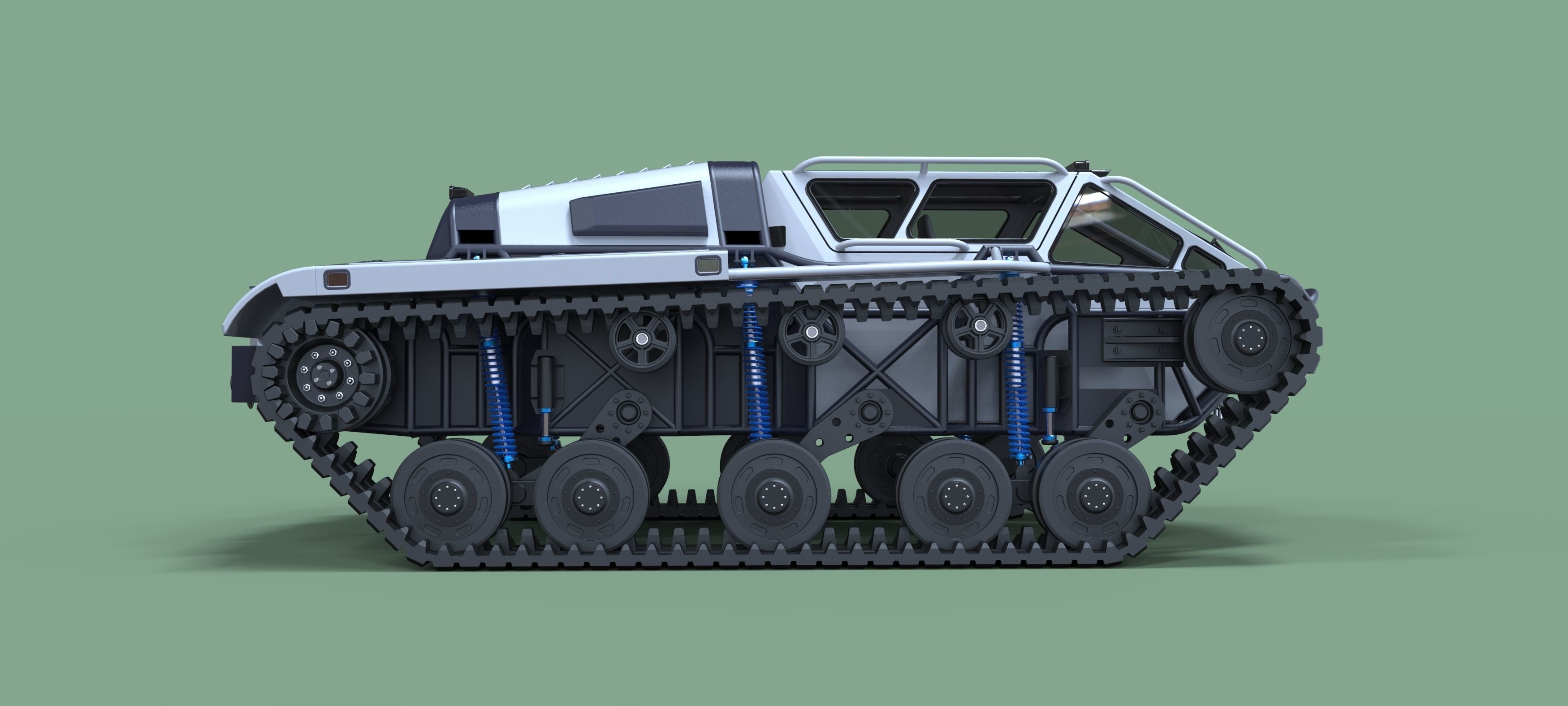 Tracked vehicle 4 3D model | CGTrader