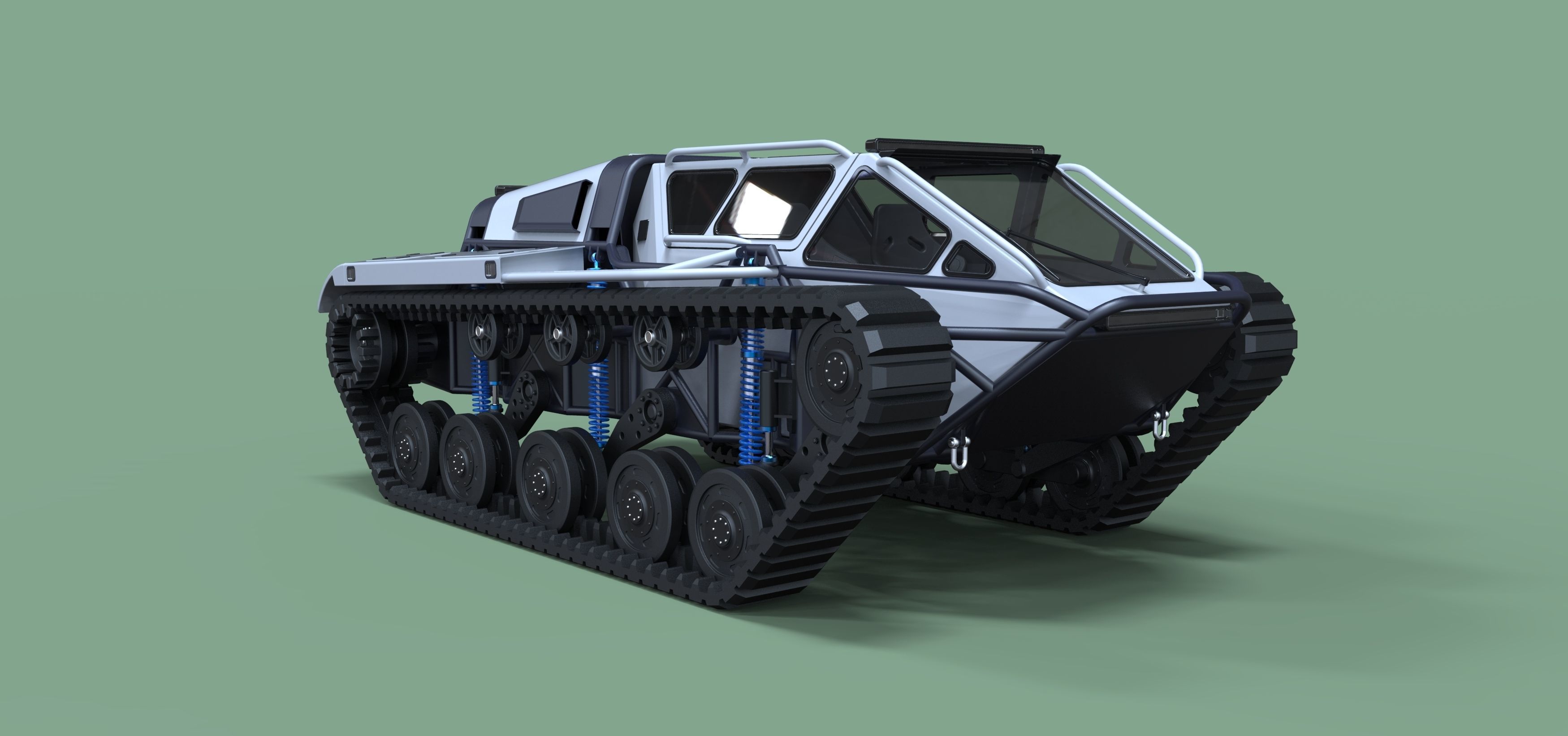 Tracked vehicle 4 3D model | CGTrader