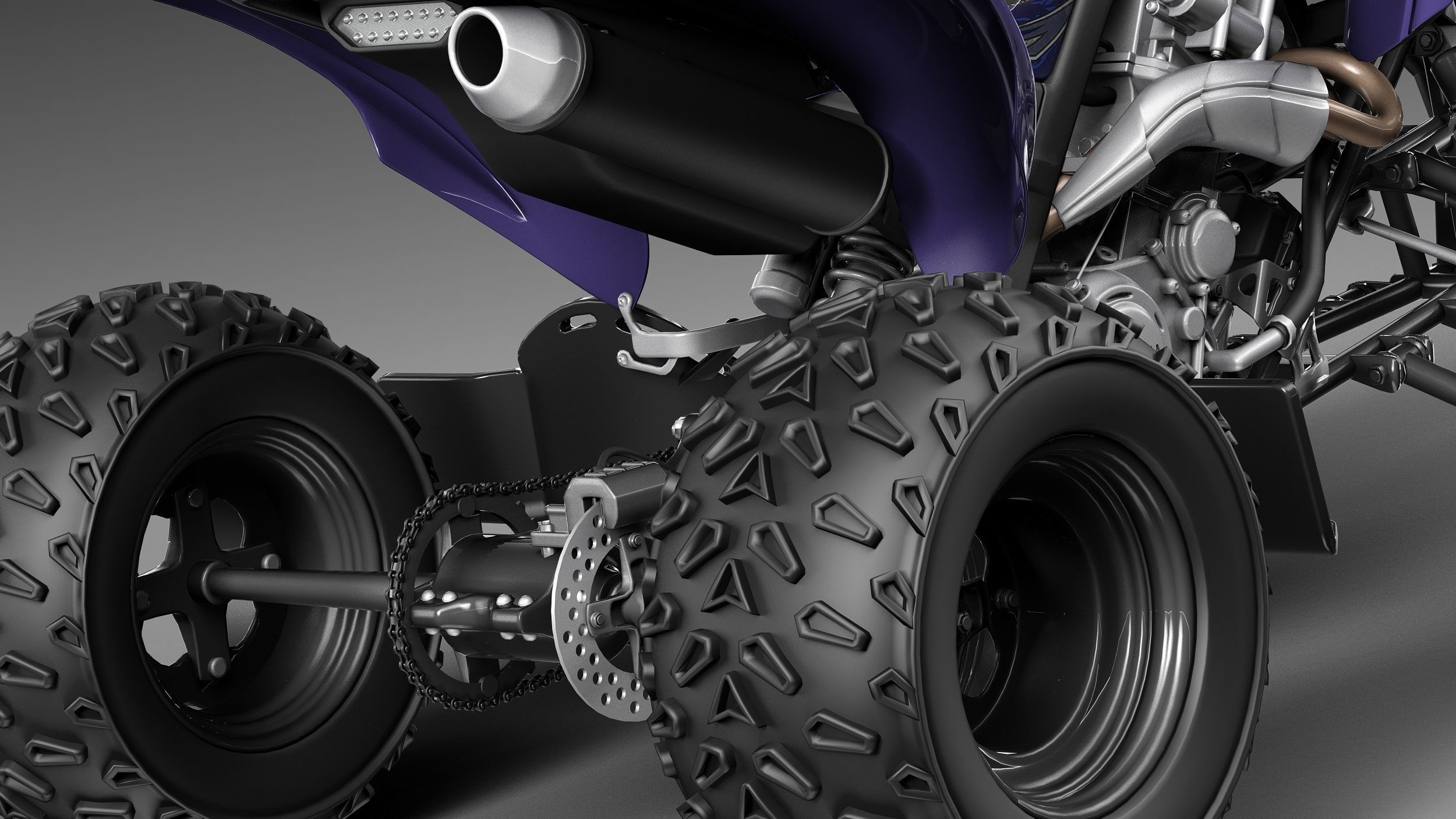 Yamaha Raptor 700s 2014 Quad 3D model | CGTrader