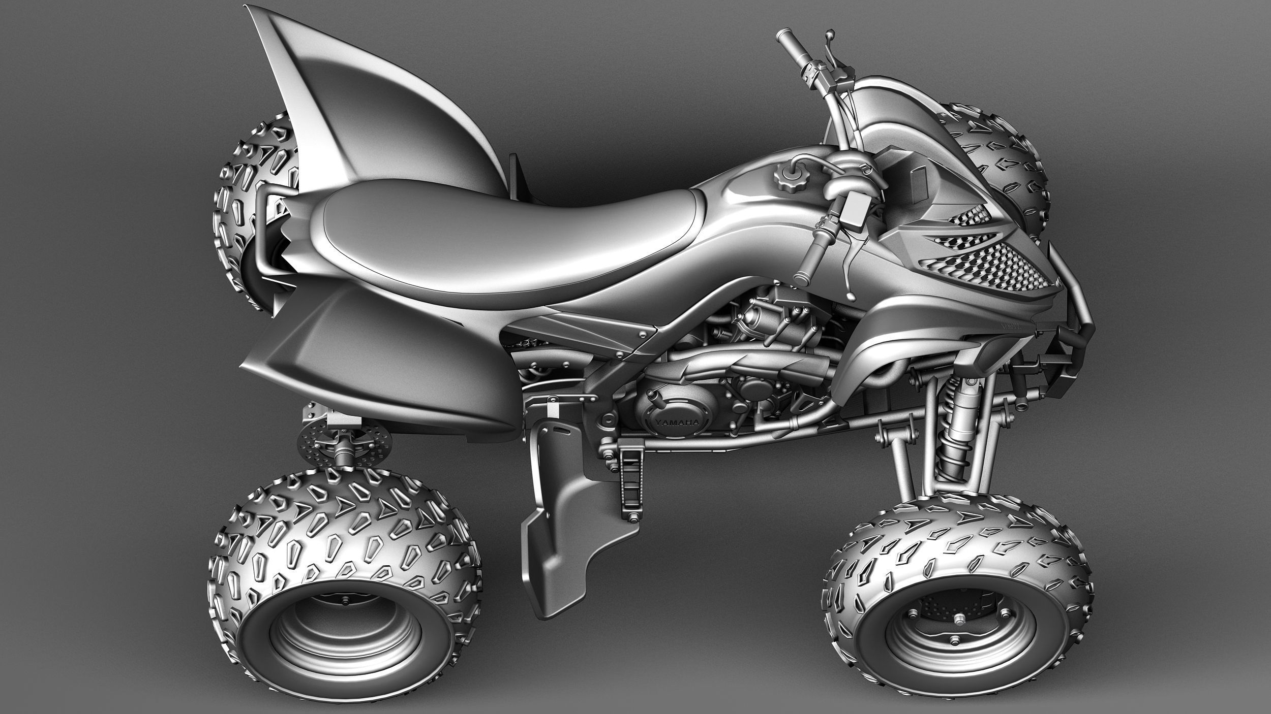 Yamaha Raptor 700s 2014 Quad 3D model | CGTrader