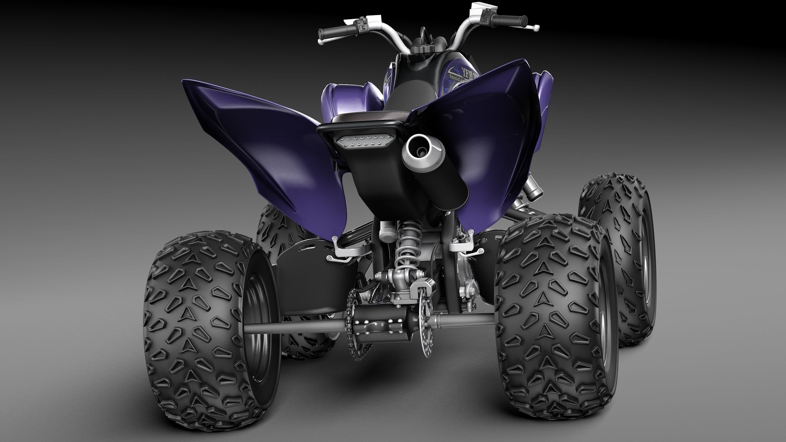 Yamaha Raptor 700s 2014 Quad 3D model | CGTrader