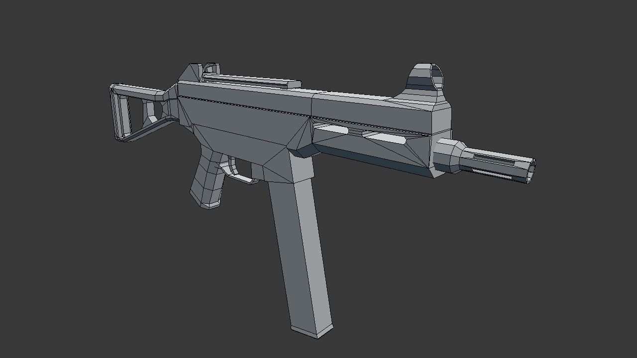 3D model UMP Lowpoly SMG VR / AR / low-poly | CGTrader