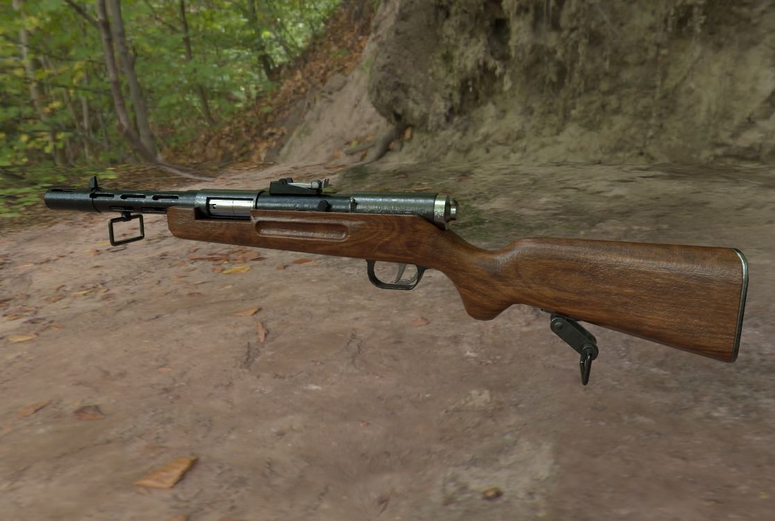 3D model Bergmanns MP35 Submachine Gun VR / AR / low-poly | CGTrader
