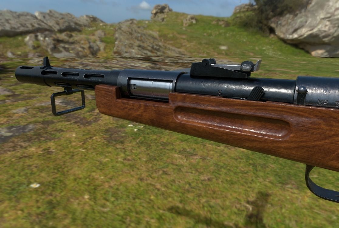 3D model Bergmanns MP35 Submachine Gun VR / AR / low-poly | CGTrader
