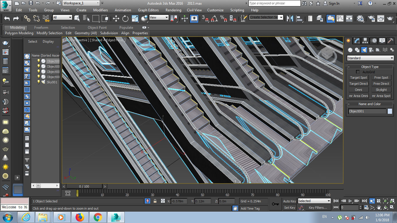 3D model Escalators Unit at Haram Expansion VR / AR / low-poly | CGTrader