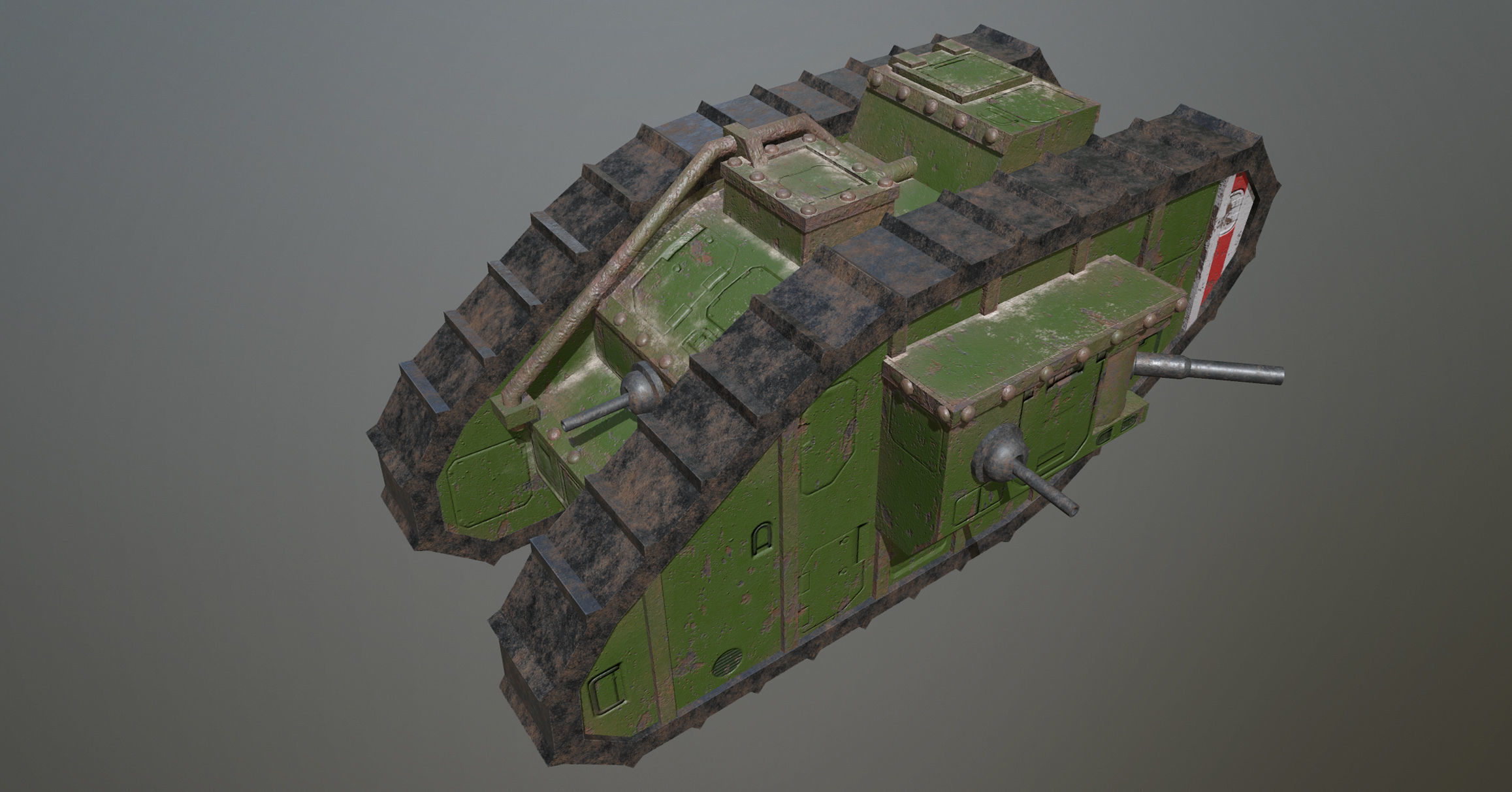 3D model Tank Mark V PBR VR / AR / low-poly rigged | CGTrader