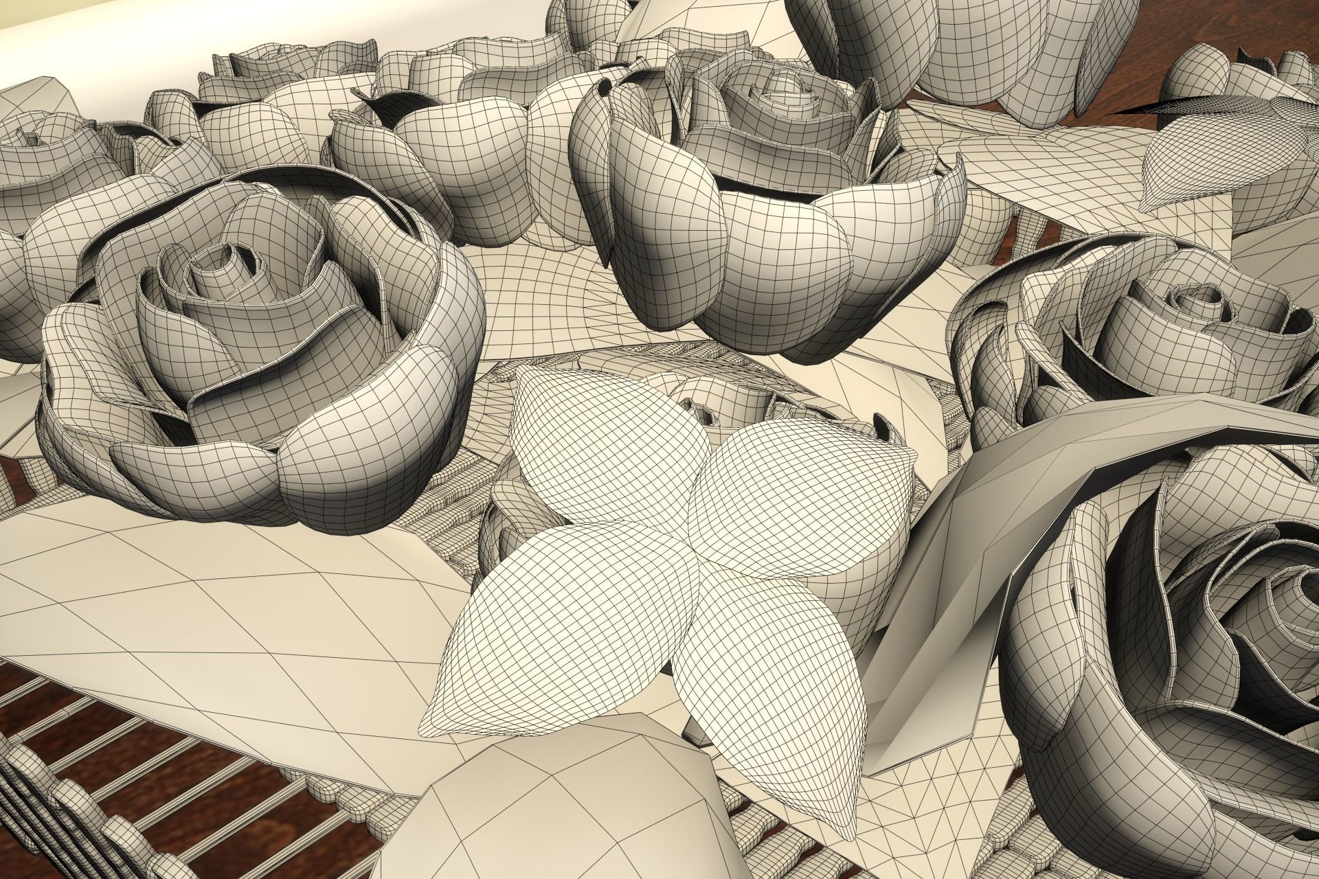 Sweet looking Flower Basket 3D model | CGTrader
