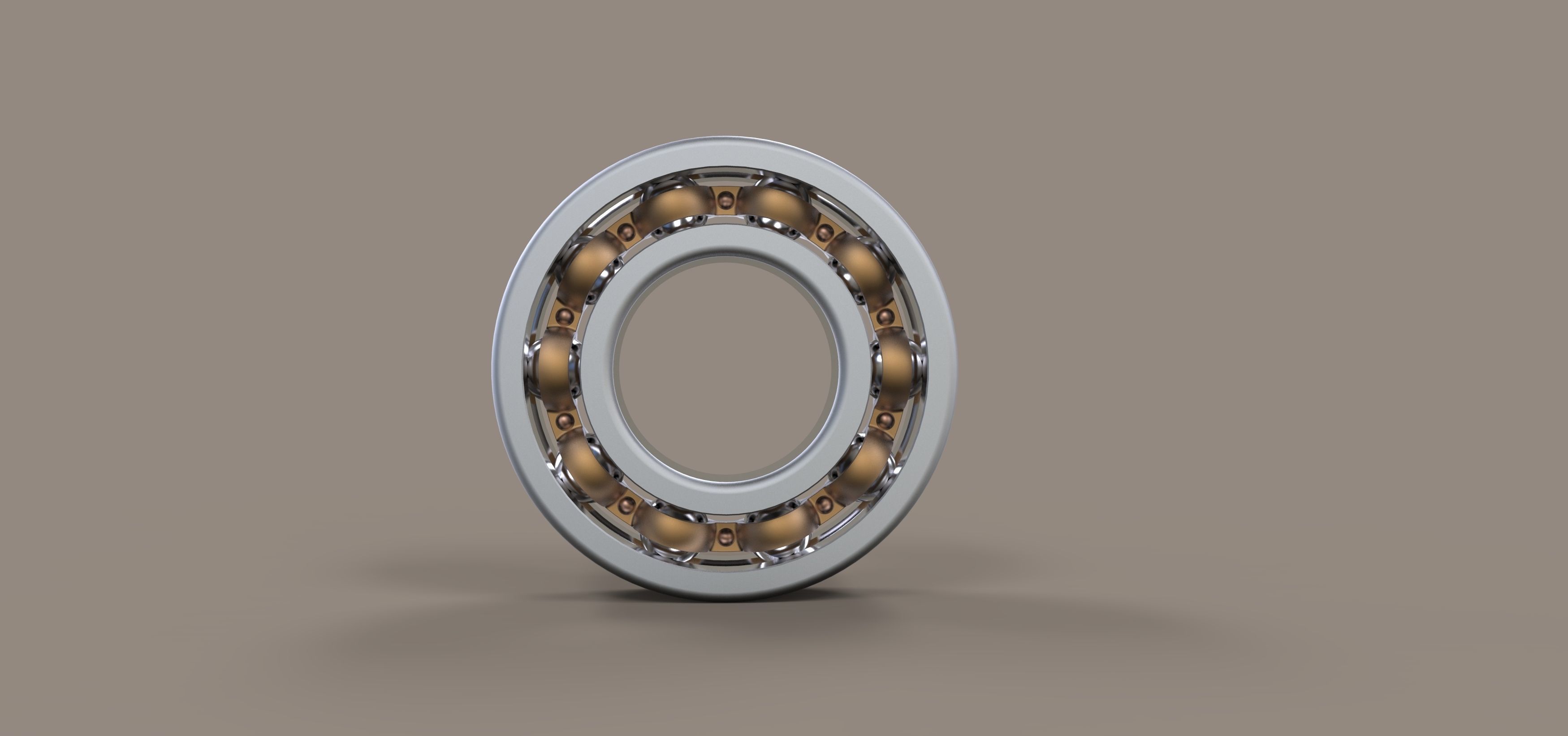 Radial ball bearing 3D model | CGTrader