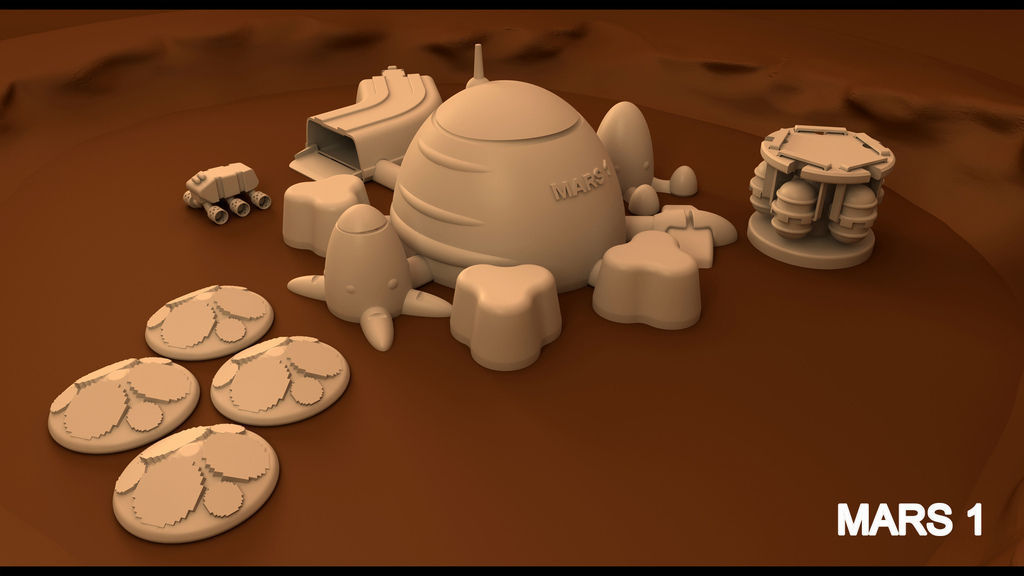 Mars base Inside Victoria Crater free 3D model 3D printable | CGTrader