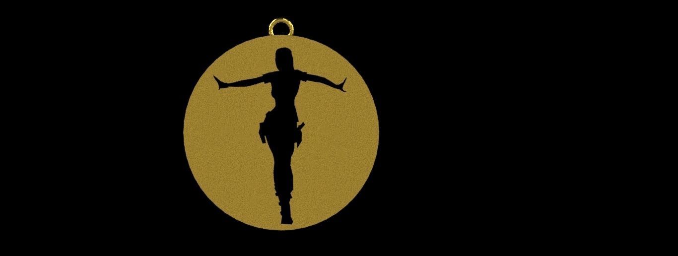 Tomb raider keychain 3D model 3D printable | CGTrader