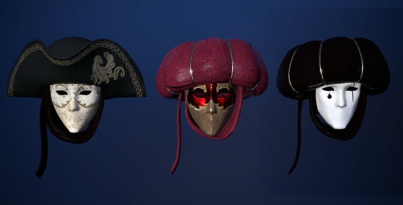 3D model Venetian collection VR / AR / low-poly | CGTrader