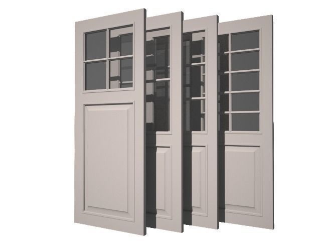 Set of typical Dutch Doors free 3D model | CGTrader