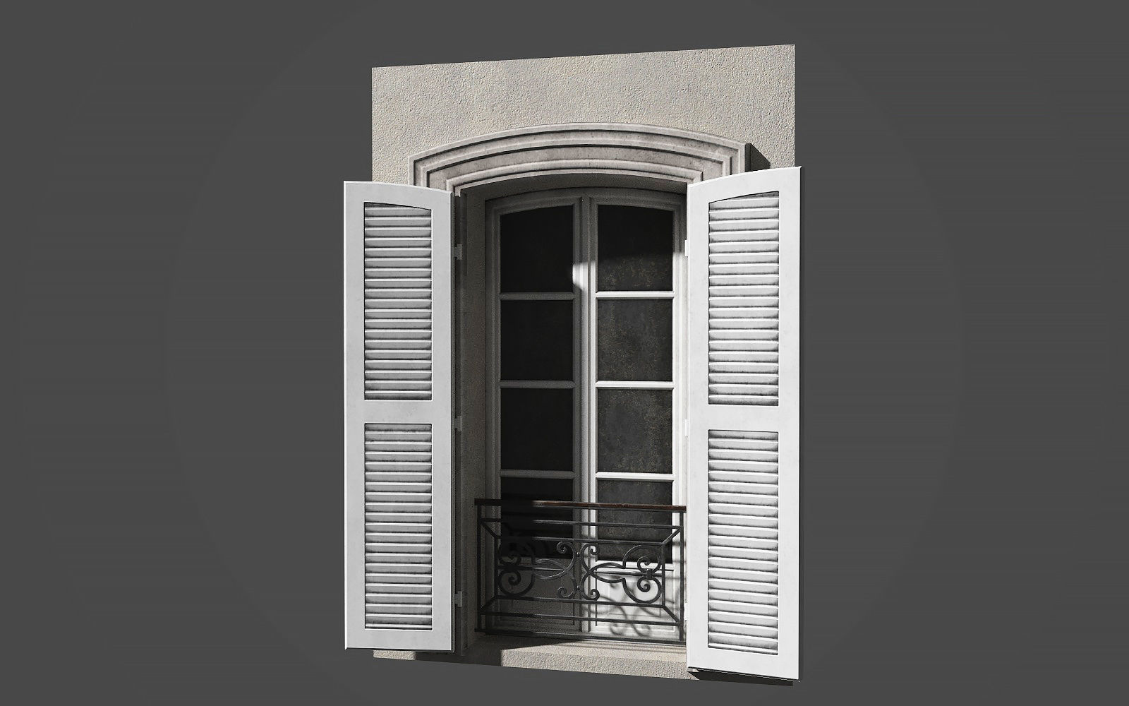 3D model Modular french window VR / AR / low-poly | CGTrader