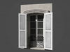 3D model Modular french window VR / AR / low-poly | CGTrader