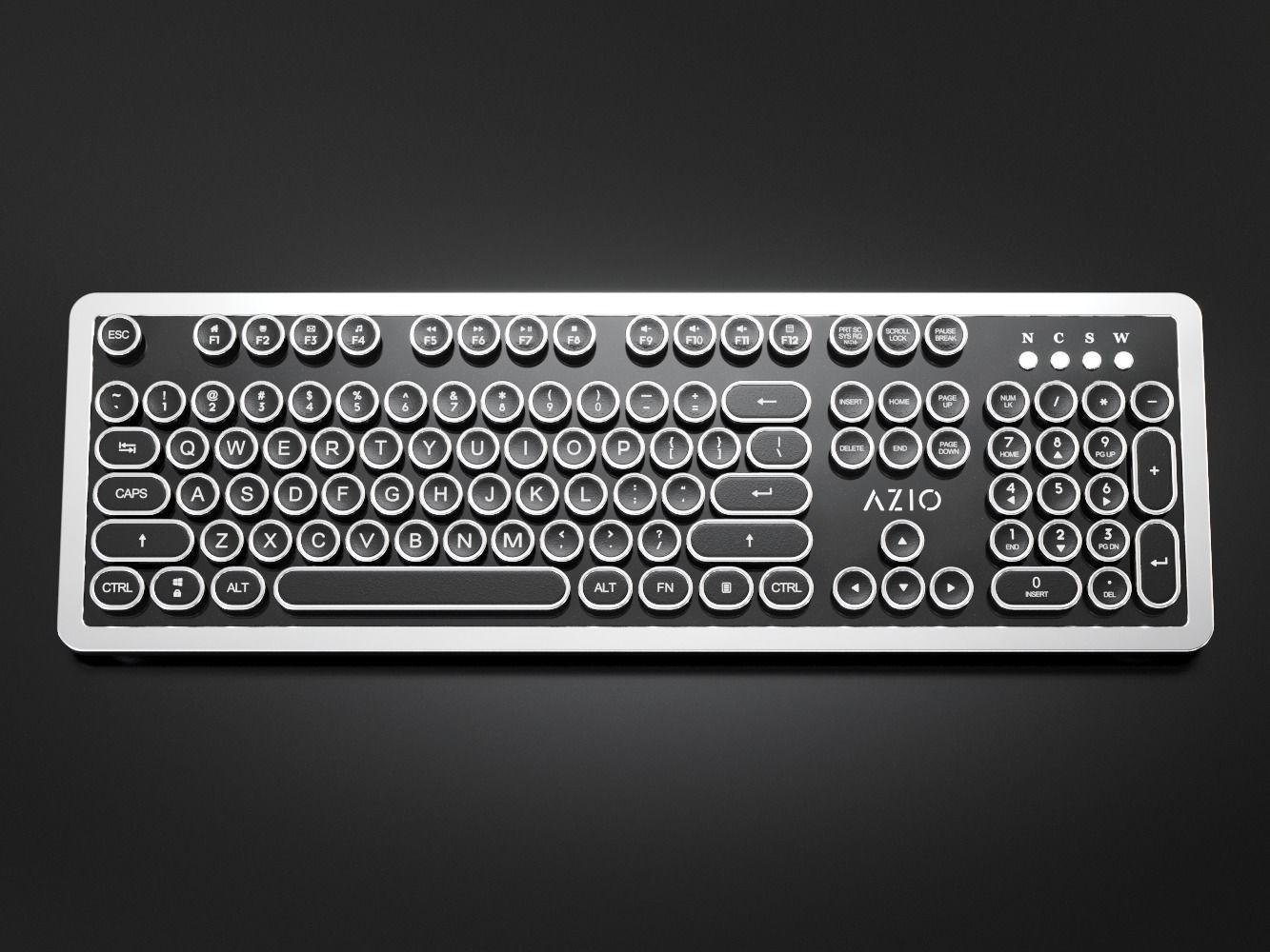 Azio Retro Computer Keyboard Collection 3D model | CGTrader