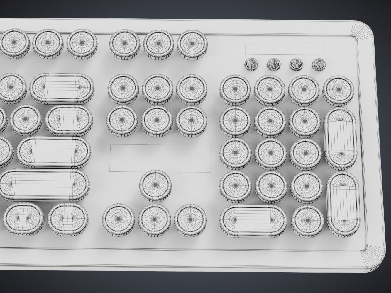 Azio Retro Computer Keyboard Collection 3D model | CGTrader