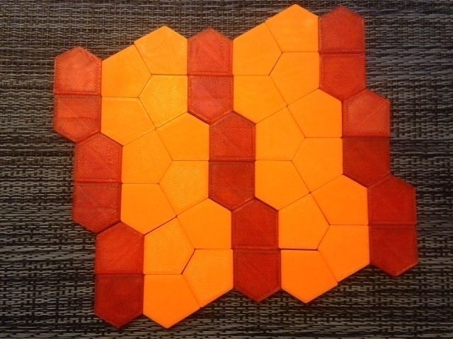 Cairo and prismatic pentagon tiles free 3D Model 3D printable .stl ...