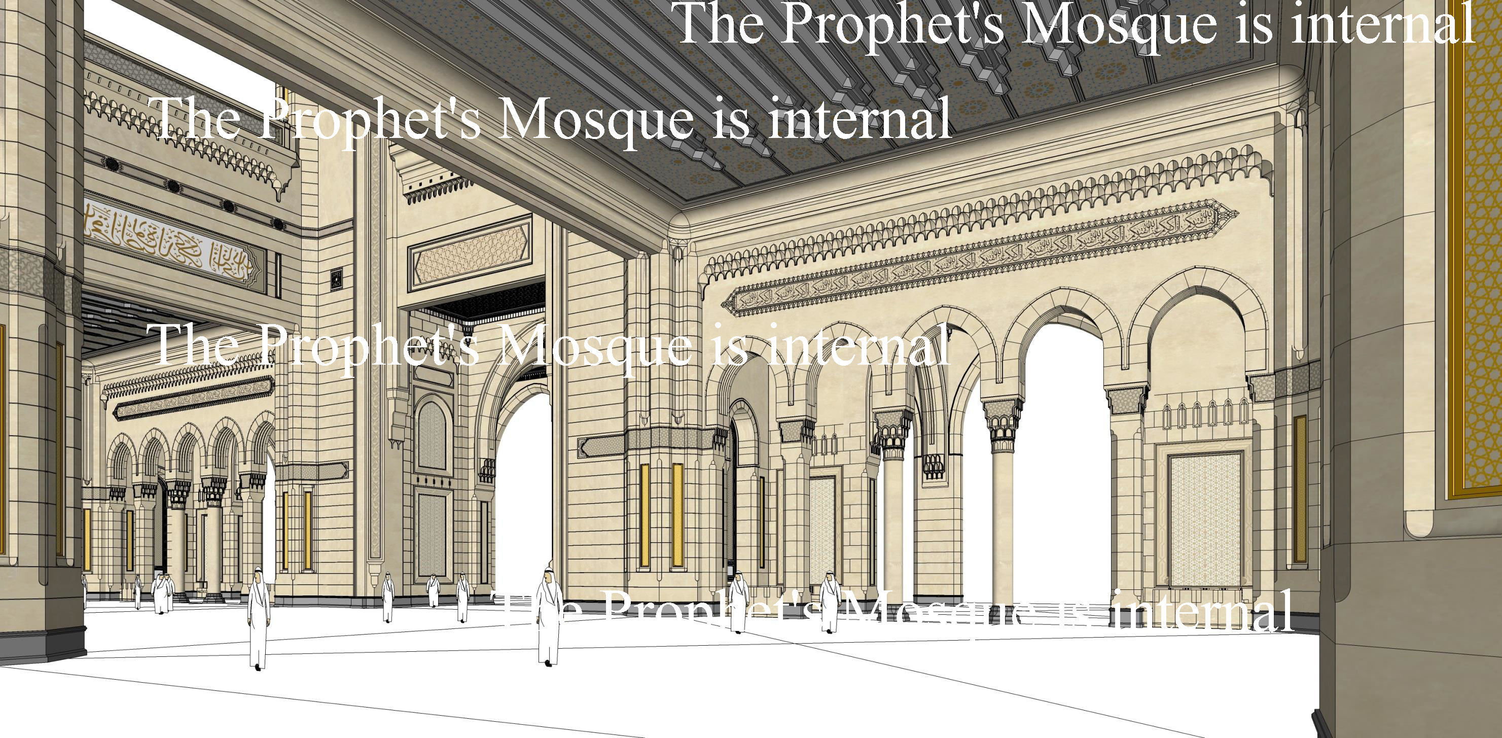 Mosque internal 3D model | CGTrader