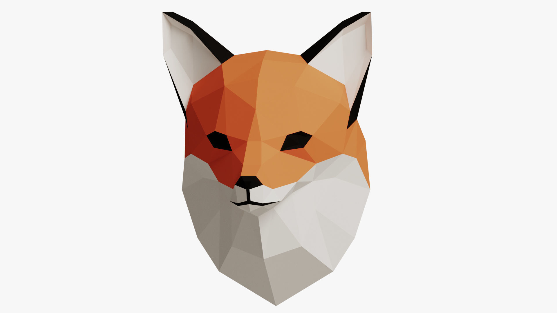 FOX PAPER HEAD 3D model | CGTrader