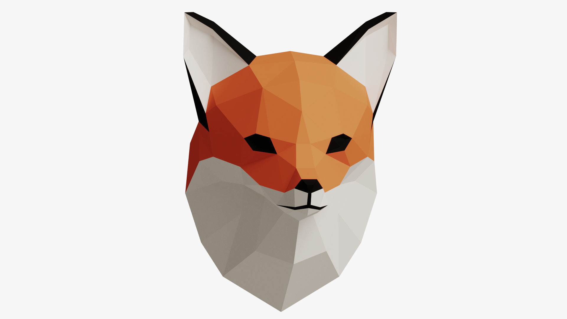 FOX PAPER HEAD 3D model | CGTrader