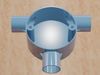 Tangent Three Way Conduit Box-20mm 3D model 3D printable | CGTrader