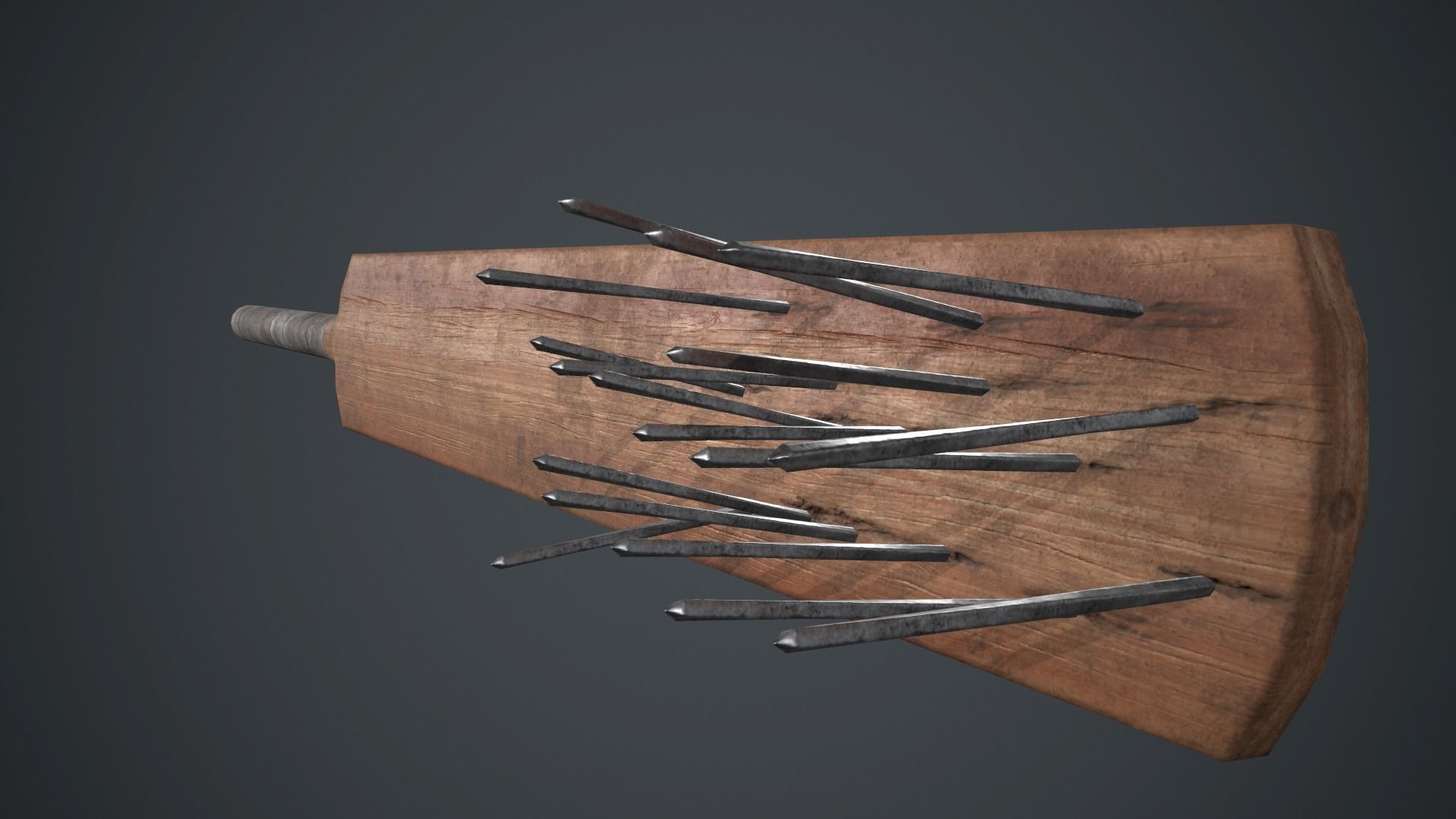 3D model Cricket Bat Weapon With Metal Nails VR / AR / low-poly | CGTrader