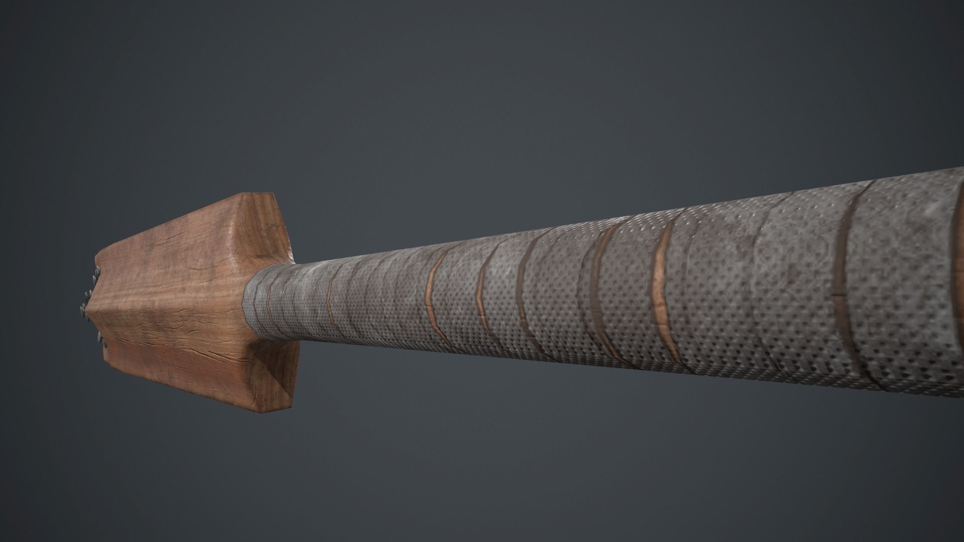 3D model Cricket Bat Weapon With Metal Nails VR / AR / low-poly | CGTrader