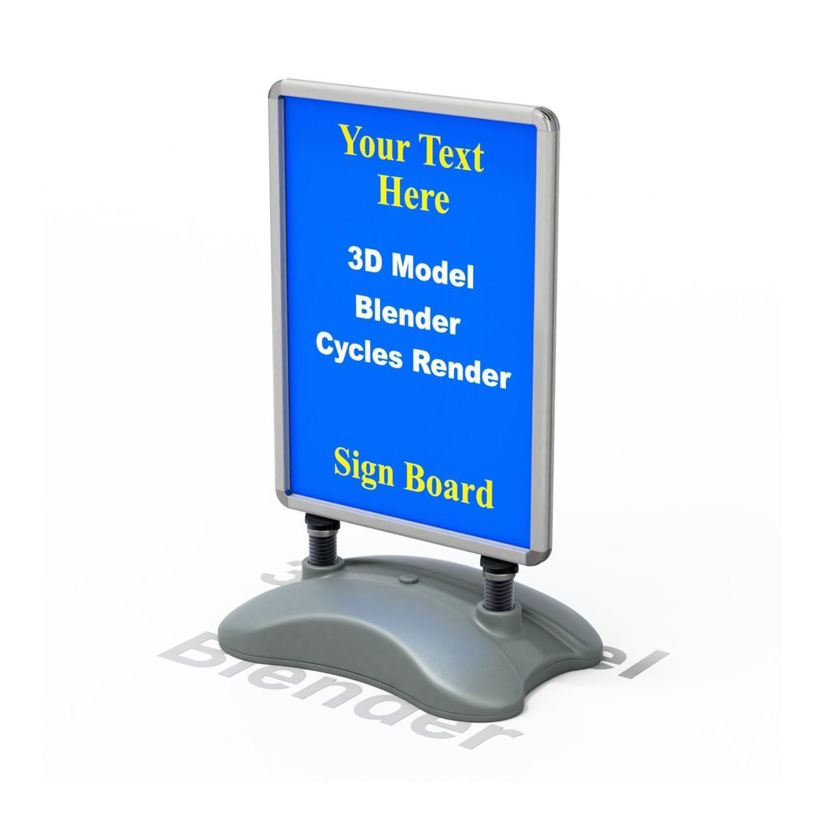 Street Sign Set - Seven Types 3D model | CGTrader