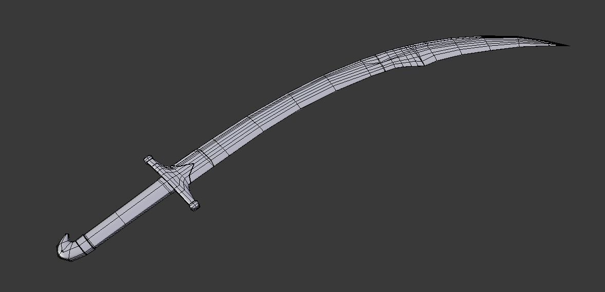Scimitar Sword 3D model | CGTrader