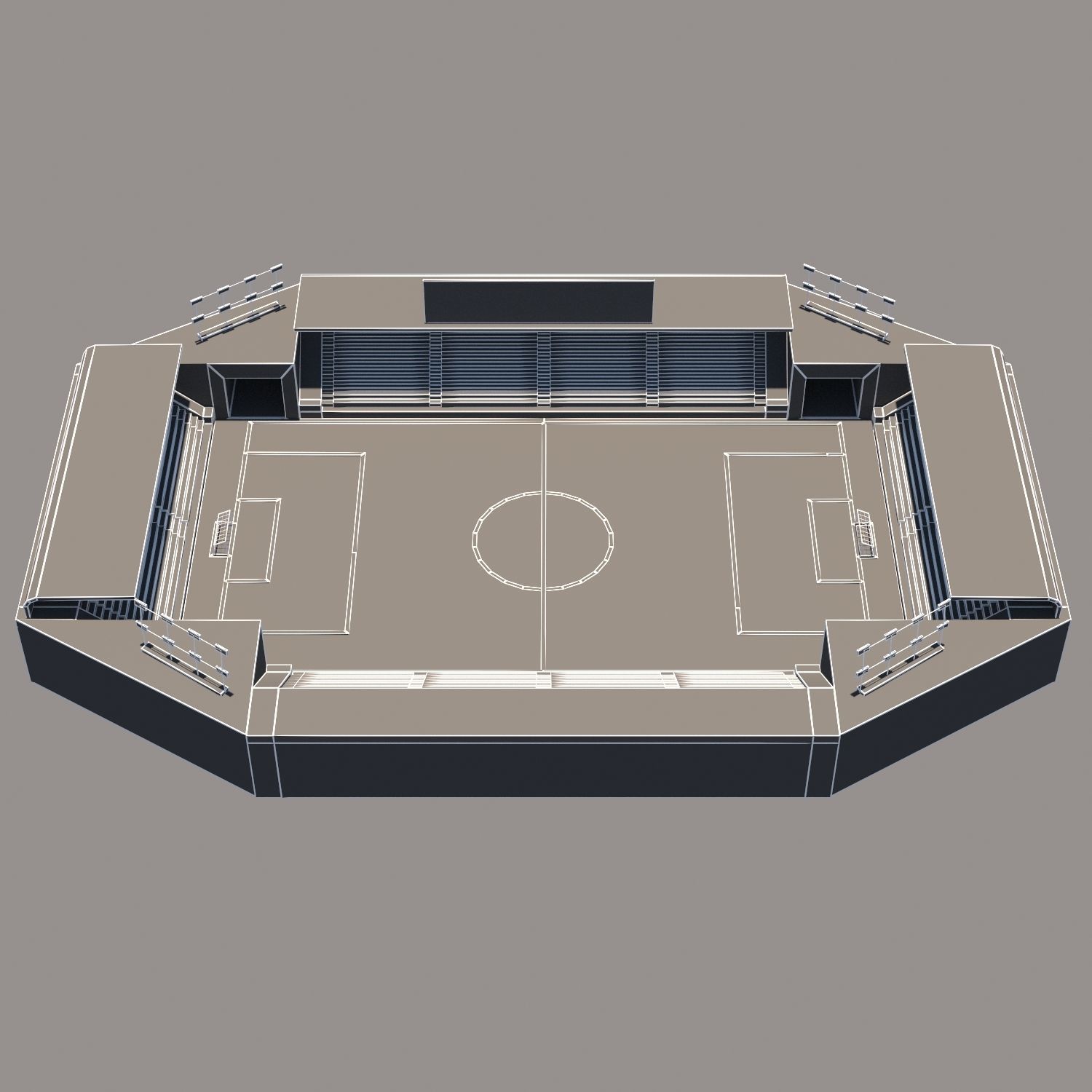stadium low poly free VR / AR / low-poly 3D model | CGTrader