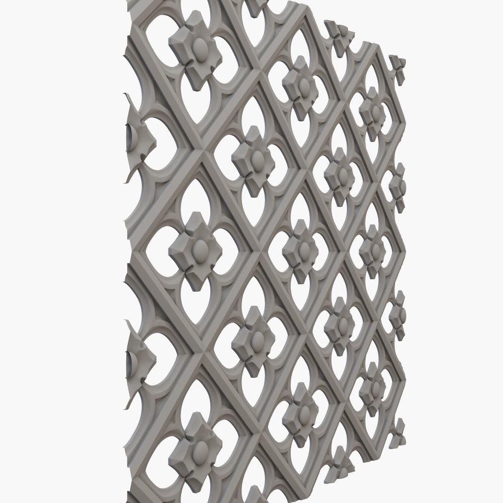 Gothic pattern cnc 3D model 3D printable | CGTrader