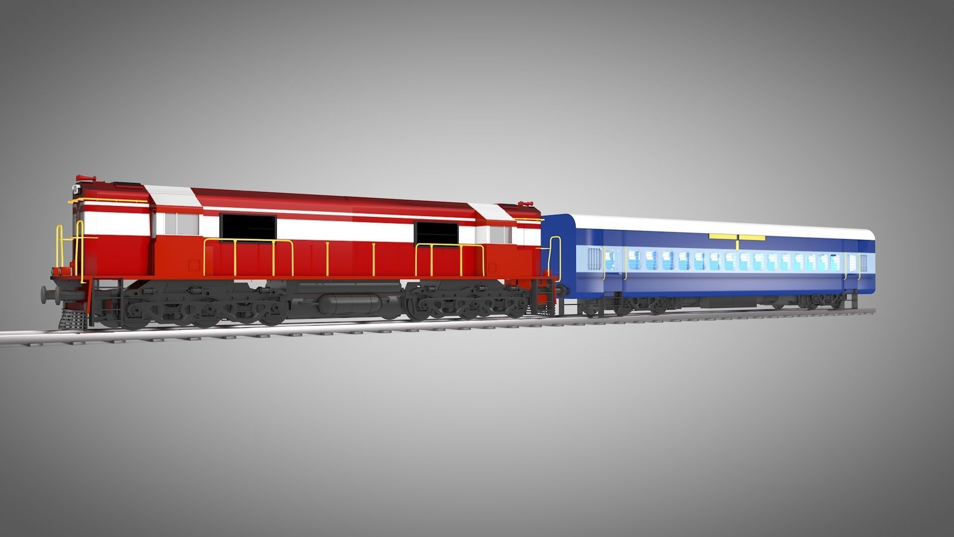 3D model Train India VR / AR / low-poly | CGTrader